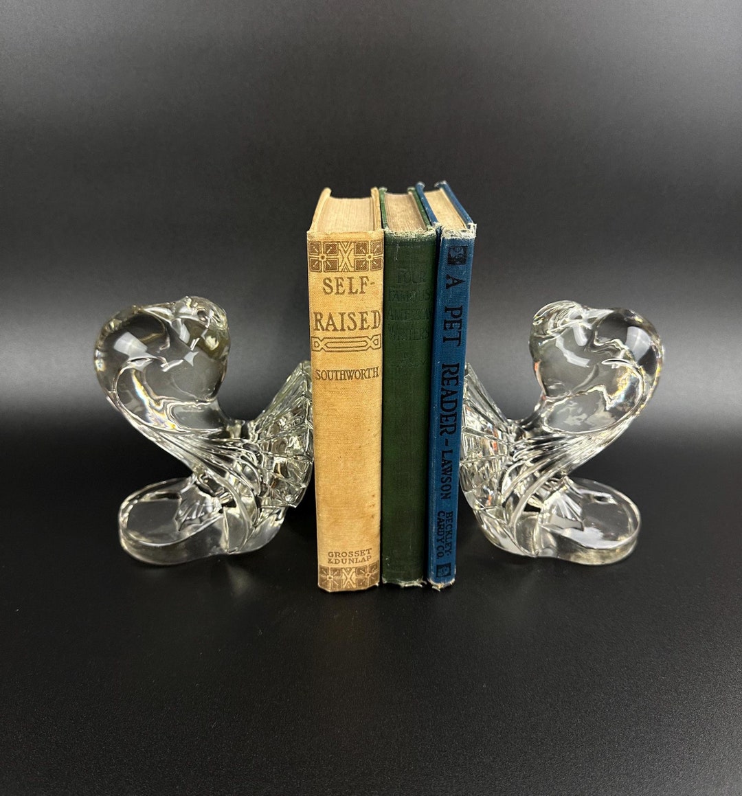 Crystal Pouter Pigeon Bookends /paden City Pouter Pigeon Bookends, Lead ...