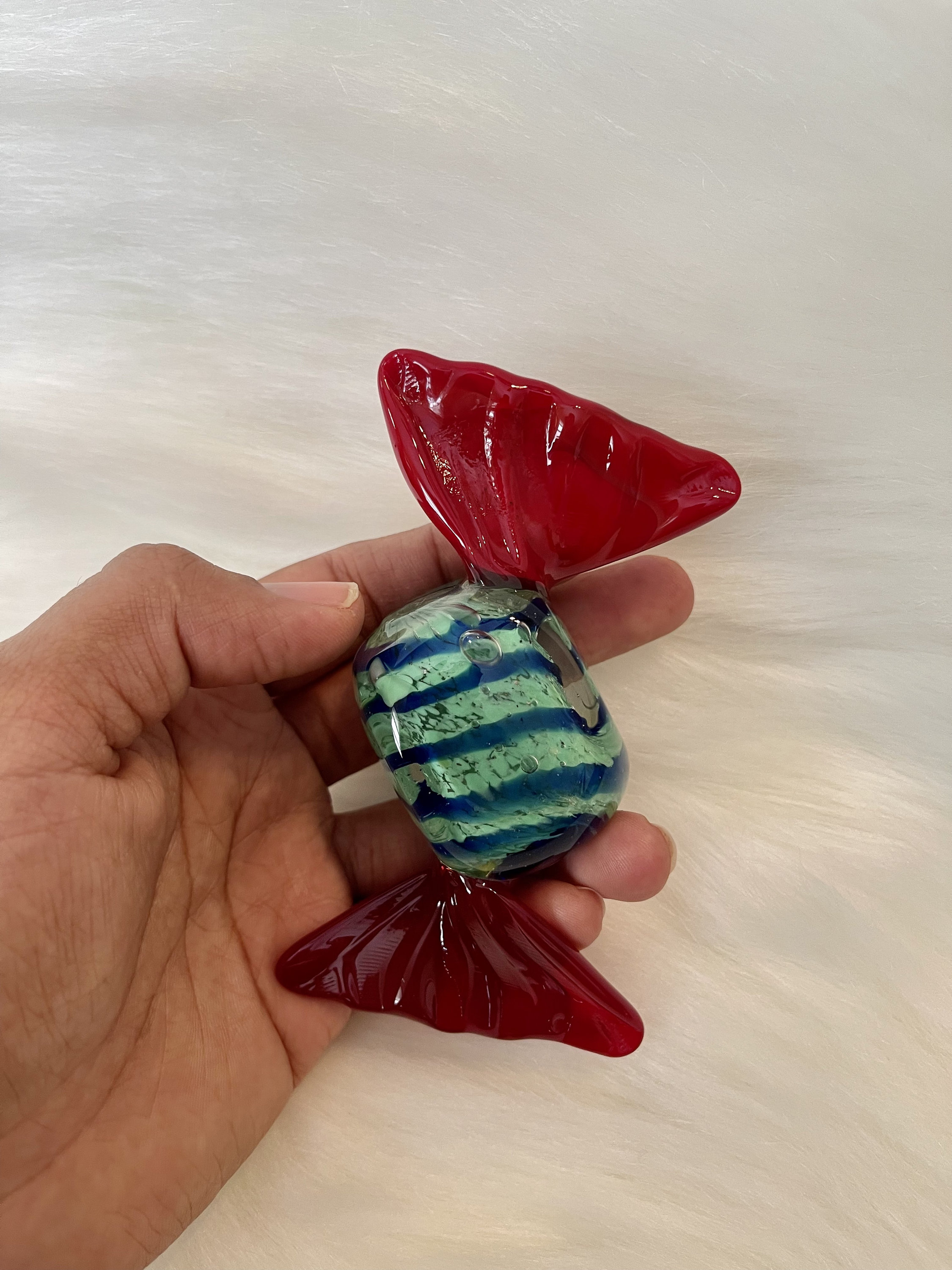 Extra Large Vintage Murano Glass Sweet Paperweight/ Extra Large Murano ...