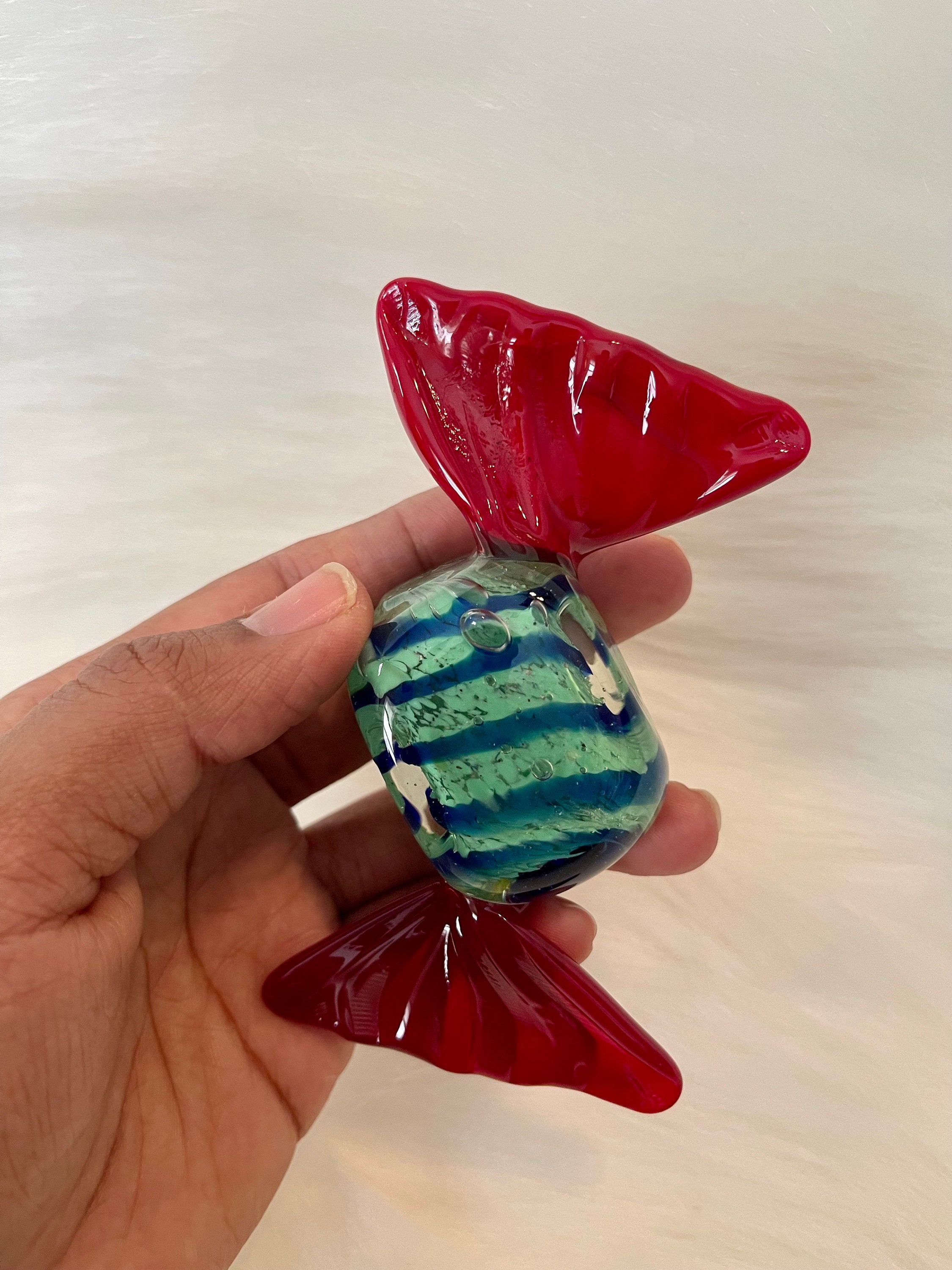 Extra Large Vintage Murano Glass Sweet Paperweight/ Extra Large Murano ...