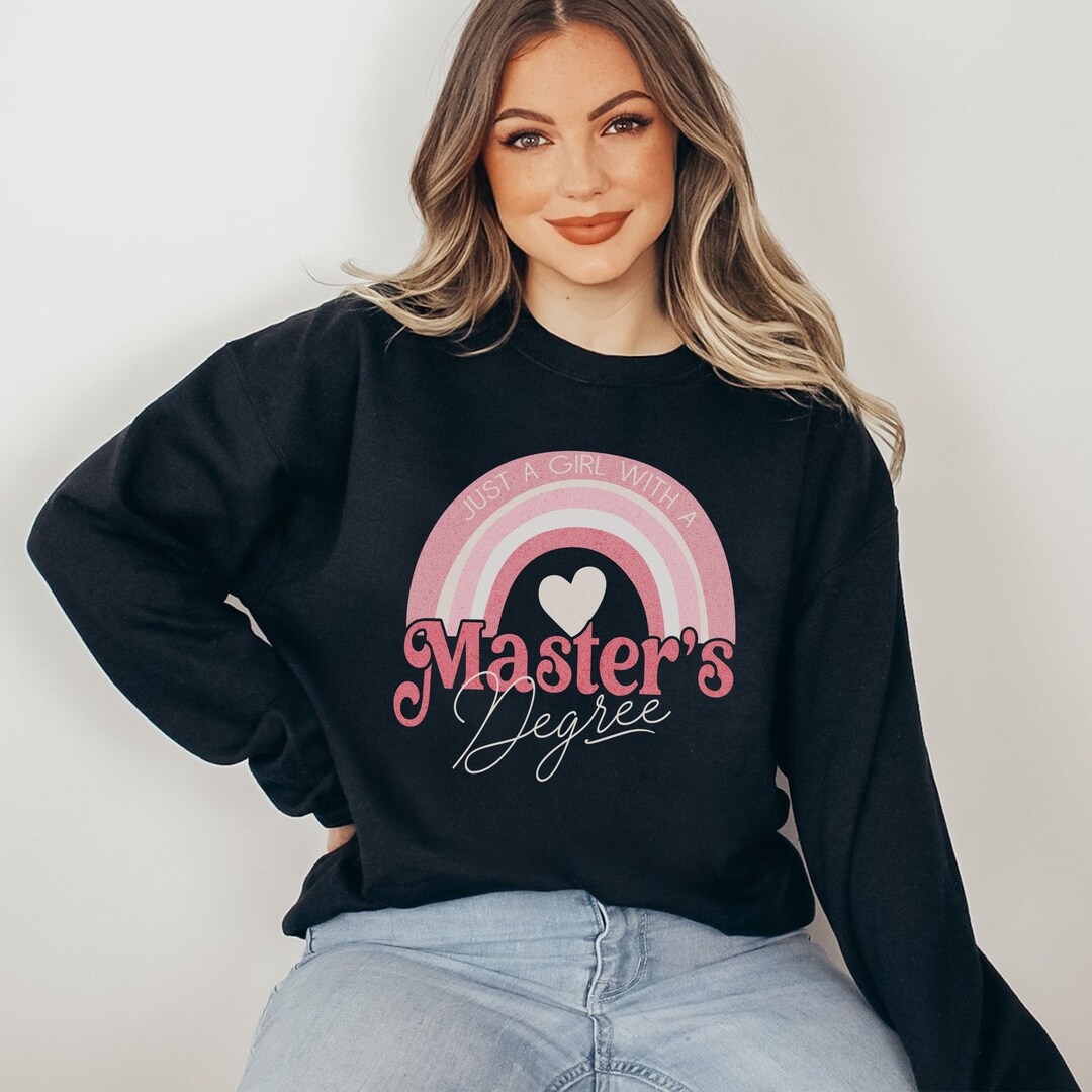 Masters Degree Sweatshirt, Masters Degree Gift, Masters Graduation ...