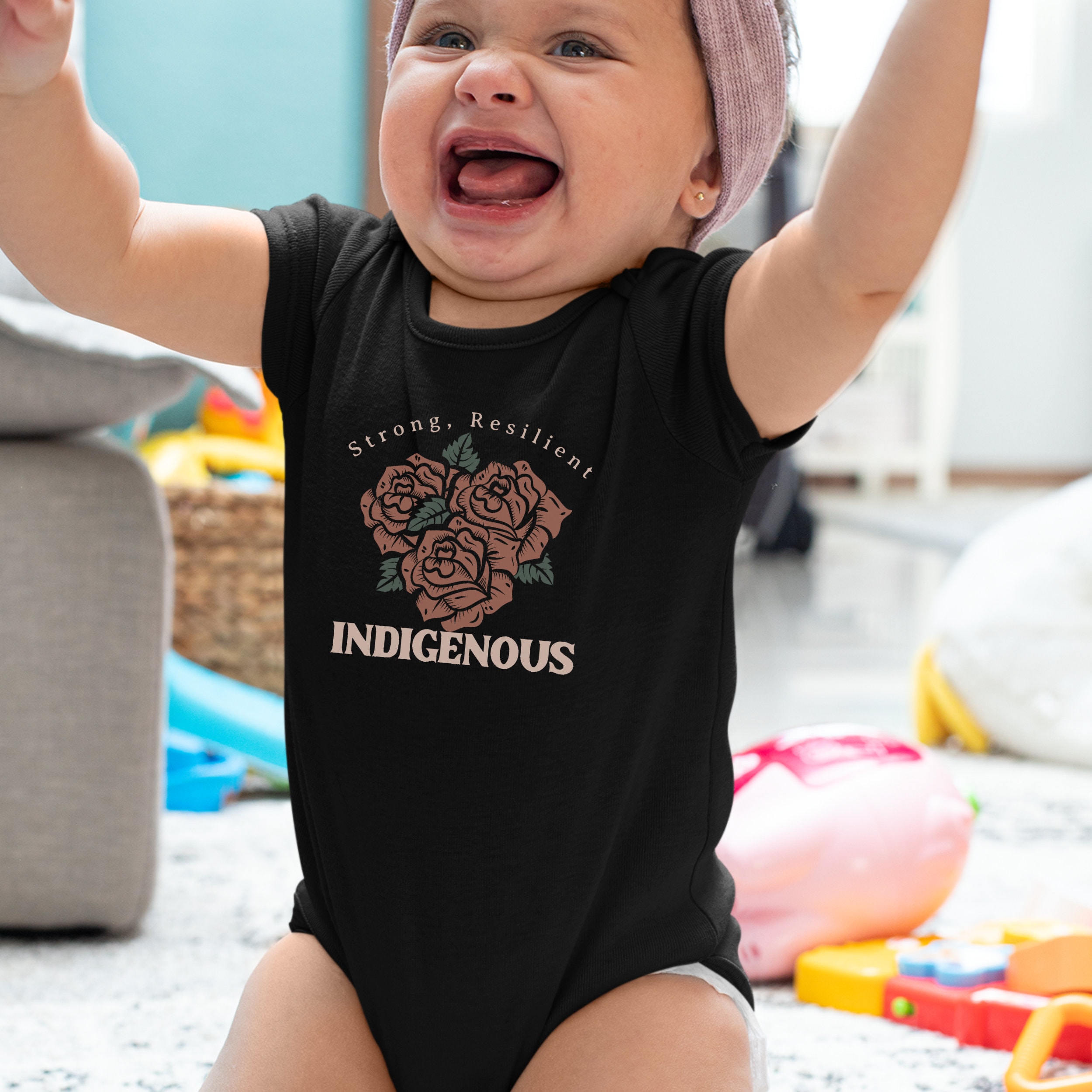 Strong Resilient Indigenous Baby Bodysuit Native Infant - Etsy