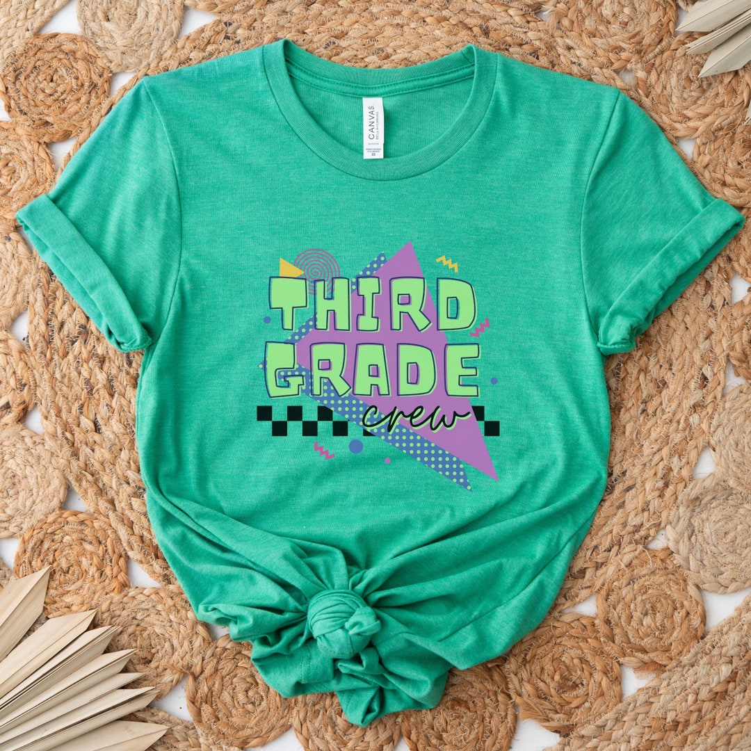 Third Grade Shirt for Teacher, Teacher Gift for 3rd Grade, 90s 3rd ...