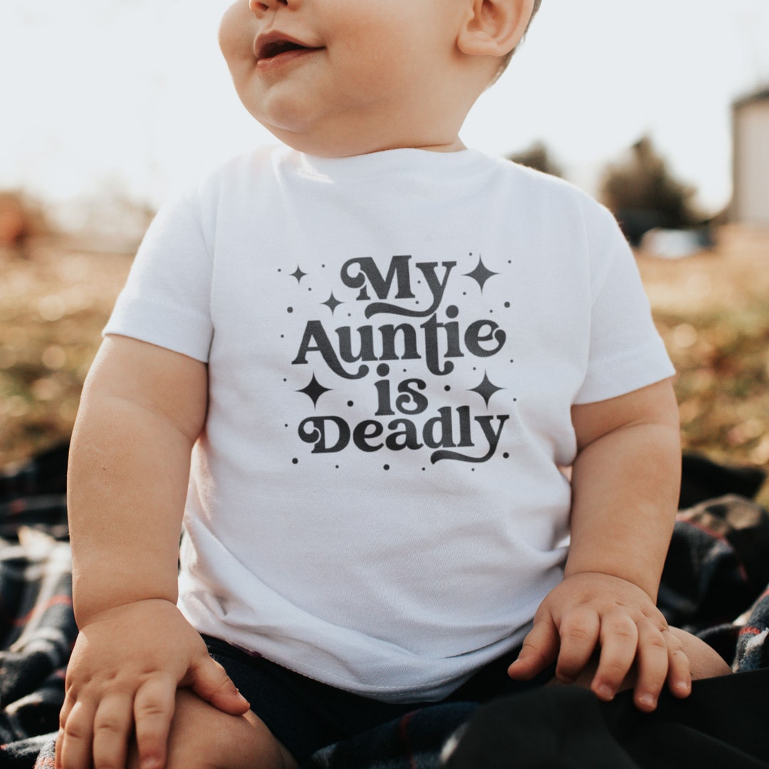 Indigenous Baby Clothing, Native Baby Clothes, Deadly Auntie Shirt for ...