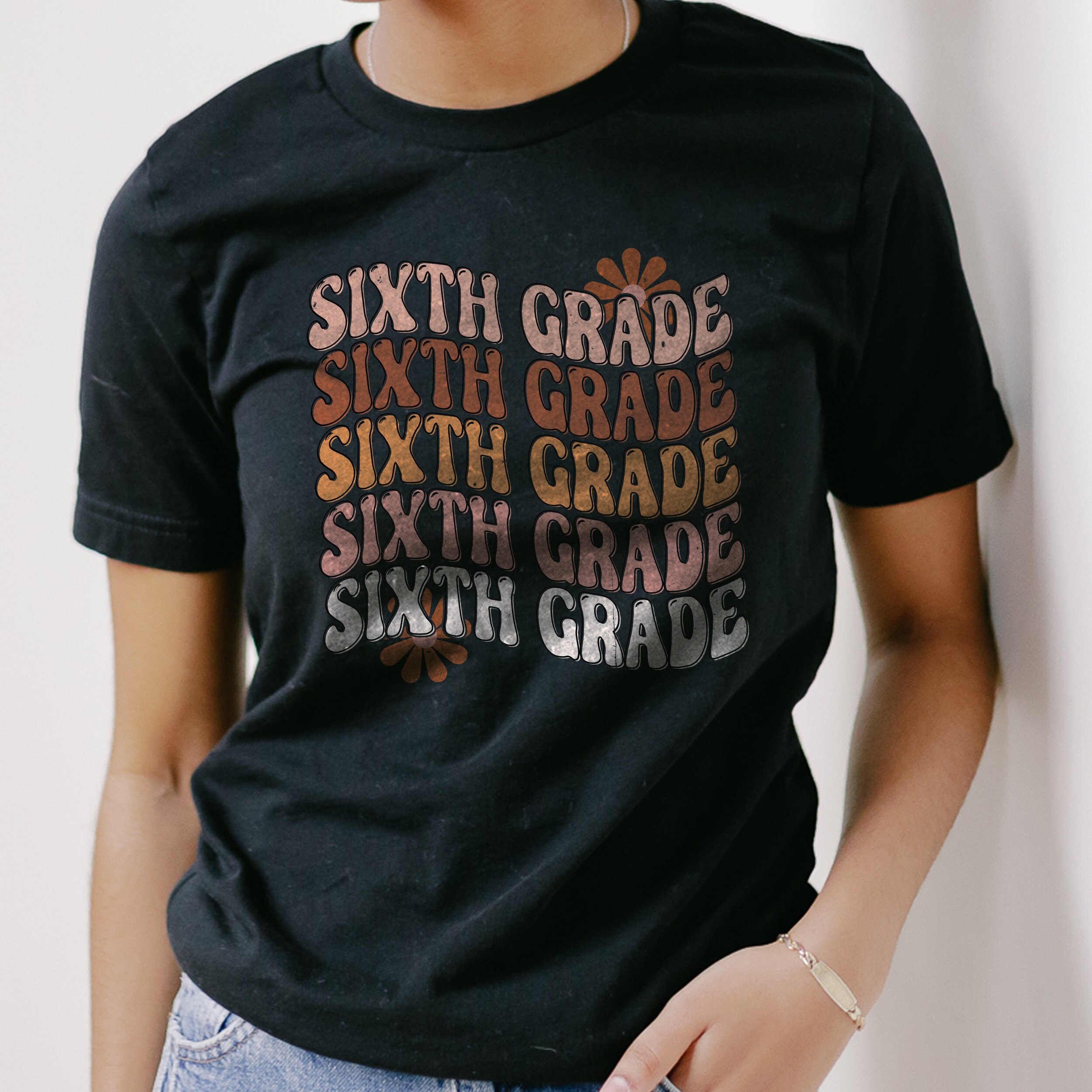 Sixth Grade Teacher Shirt Retro Teacher T-shirts 6th Grade - Etsy