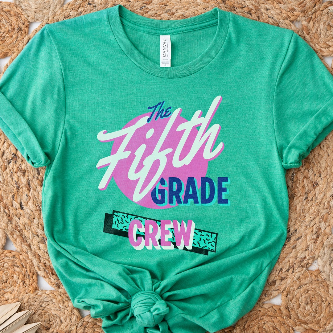 Fifth Grade Teacher Shirt, 90s Retro 5th Grade Teacher, Teacher Shirt ...
