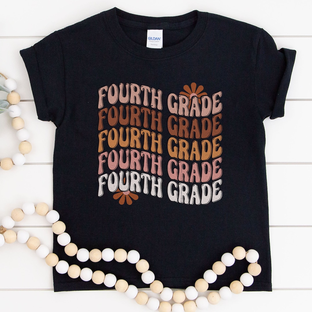 Fourth Grade Girl Shirt, Grade Four Girl Outfit, Fourth Grade Kid Shirt ...