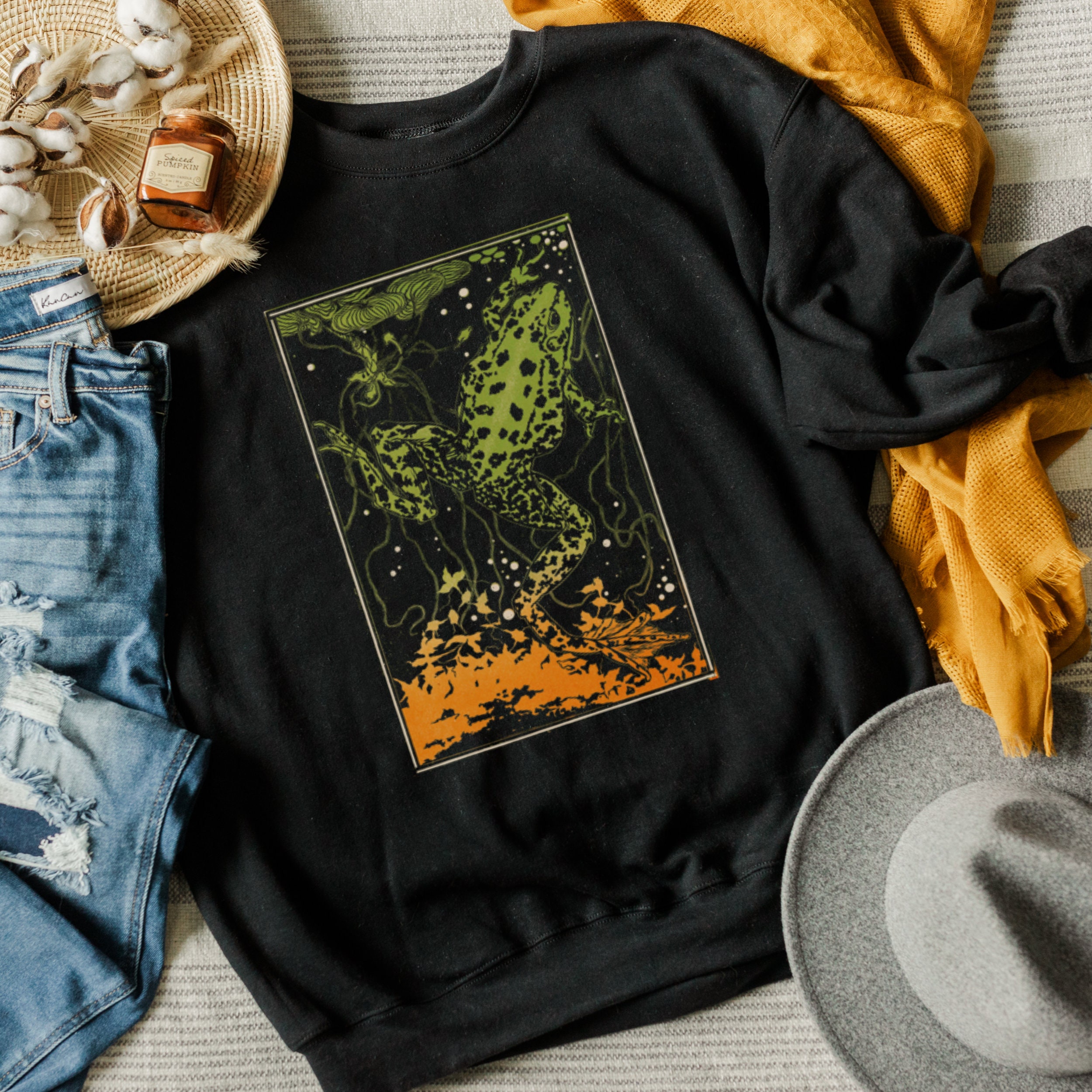 Goblincore Shirt Goblin Core Sweater Frog Sweater Cottagecore - Etsy