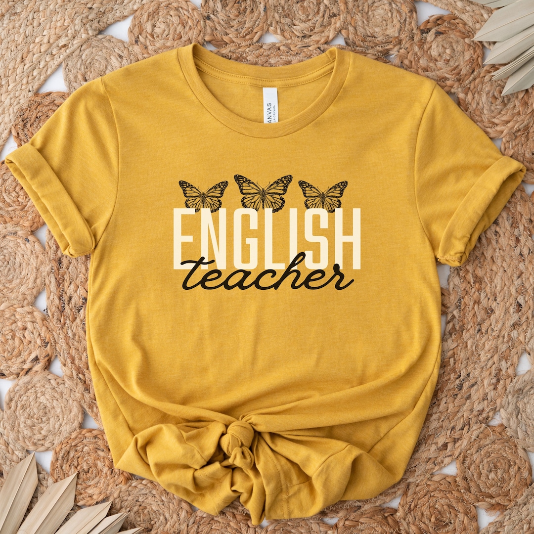 Shirts for English Teacher, New Teacher Shirts English Teacher Gift ...