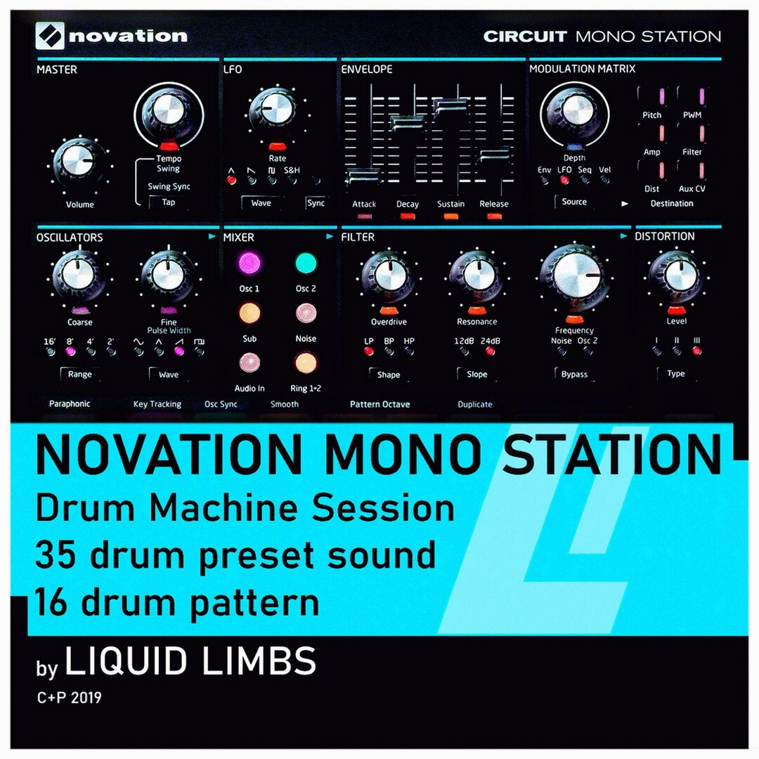 Novation MONO STATION Drum Machine Session Presets [not Audio Samples ...