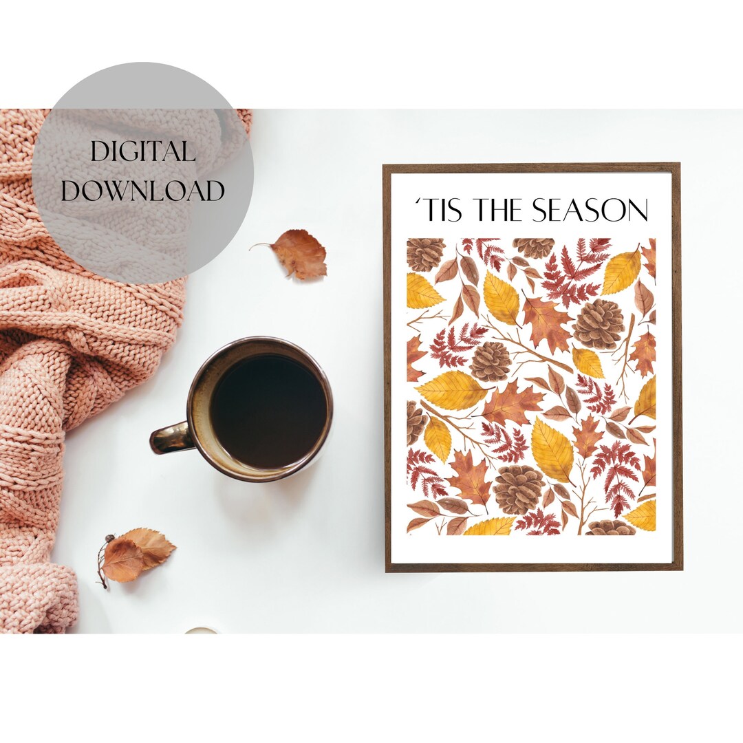 Fall Wall Art, Seasonal Wall Art, Autumn Poster, Fall Poster, Printable ...