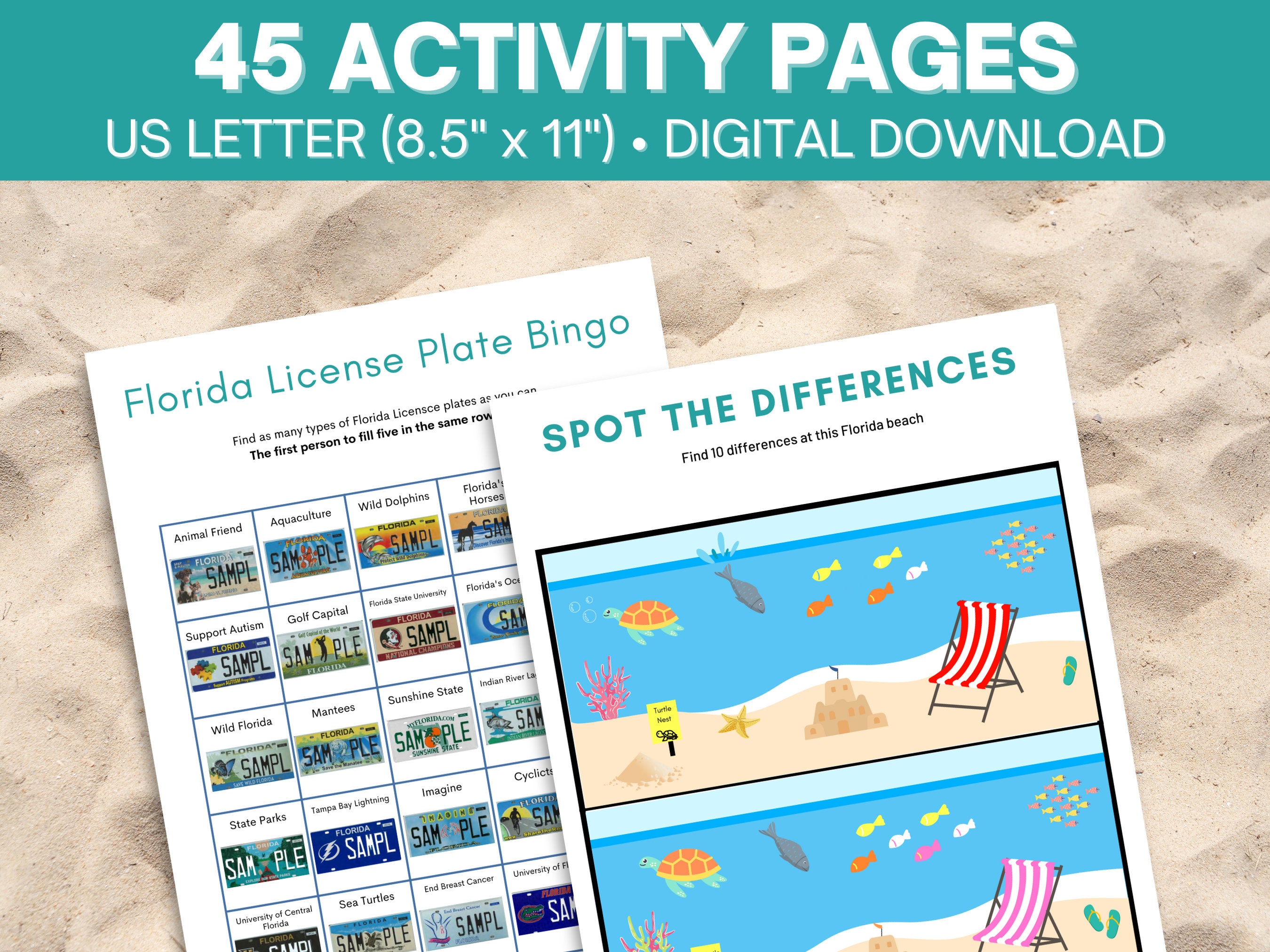 Florida Vacation Activity Book | Busy Book for Spring Break Road Trips ...
