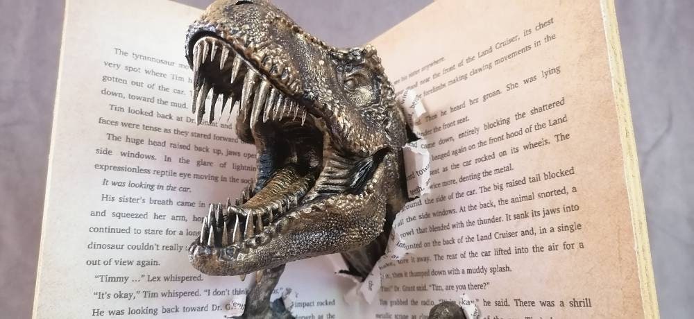 Book T-rex Jurassic Park - Etsy