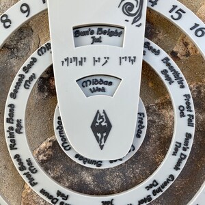 Skyrim Elder Scrolls Themed Perpetual Calendar - Etsy