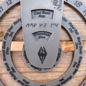 Skyrim Elder Scrolls Themed Perpetual Calendar - Etsy