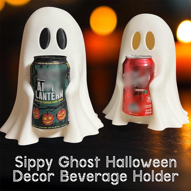 Ghost Holding a Can of Coke - Etsy