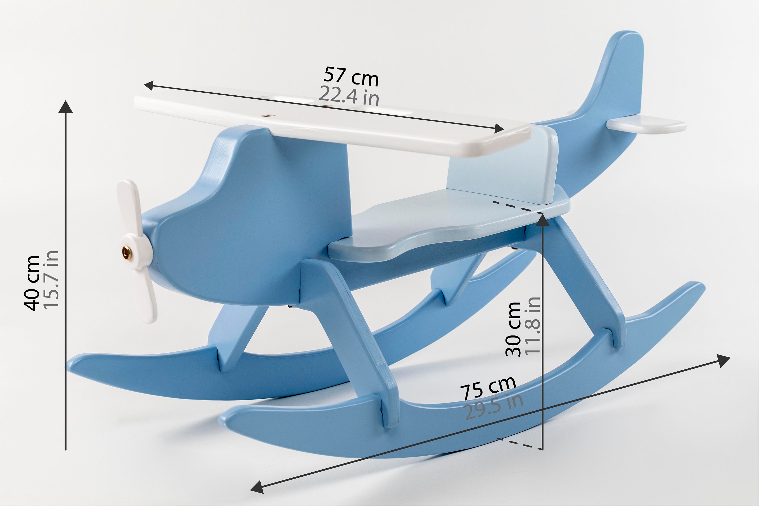 Wooden Rocking Airplane, Rockin Toy, Rocking Horse, Rockings Chair ...