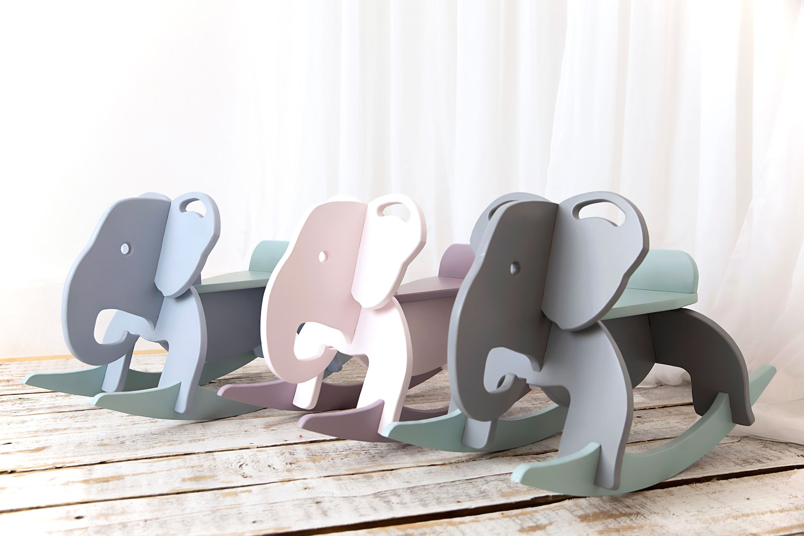 Rocking Elephant Rockin Toy Rocking Horse Rocking Animal - Etsy