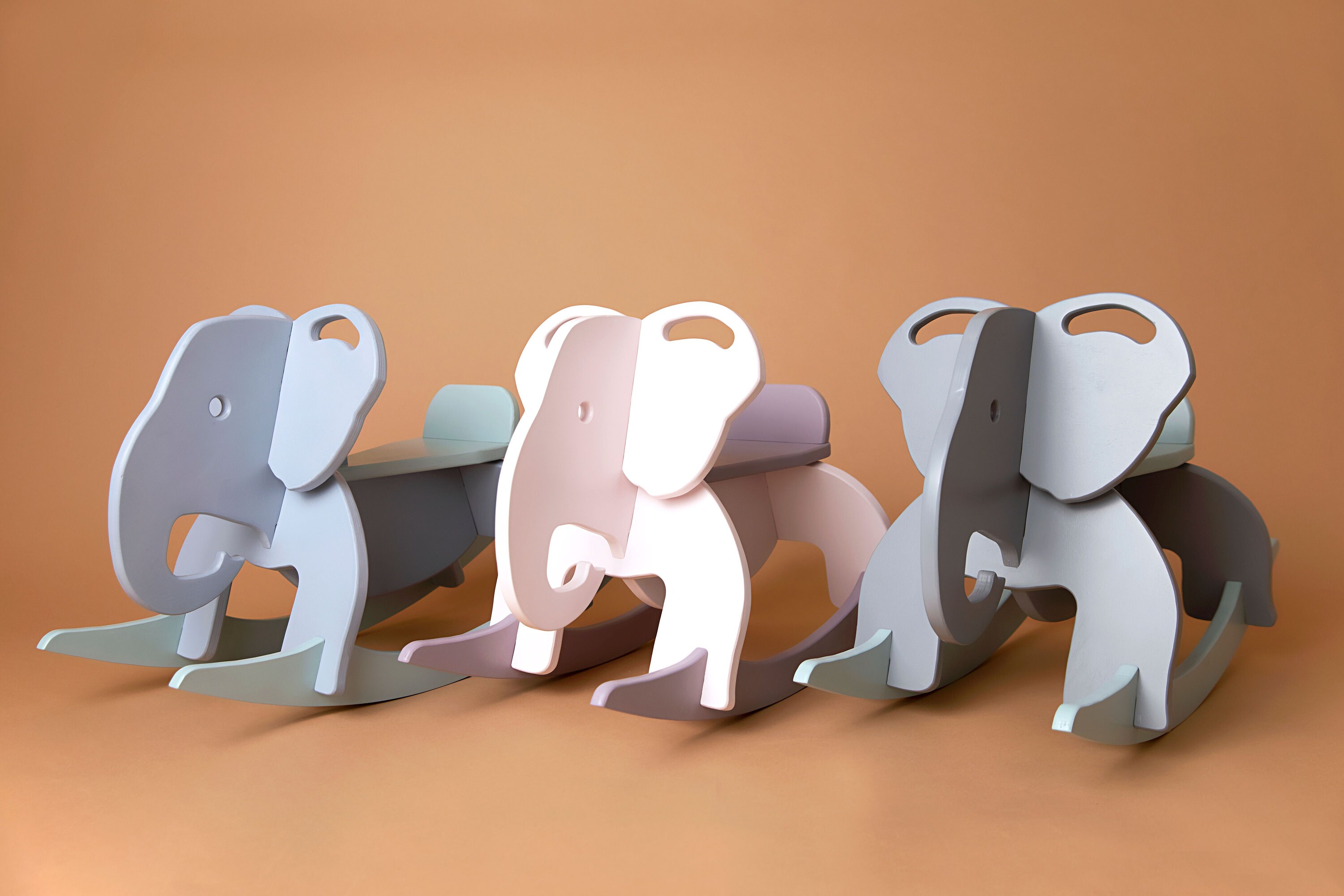 Rocking Elephant Rockin Toy Rocking Horse Rocking Animal - Etsy