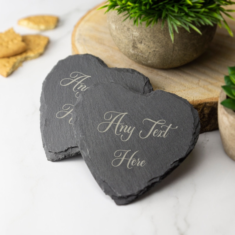 Heart Shaped Stone Slate - Etsy UK