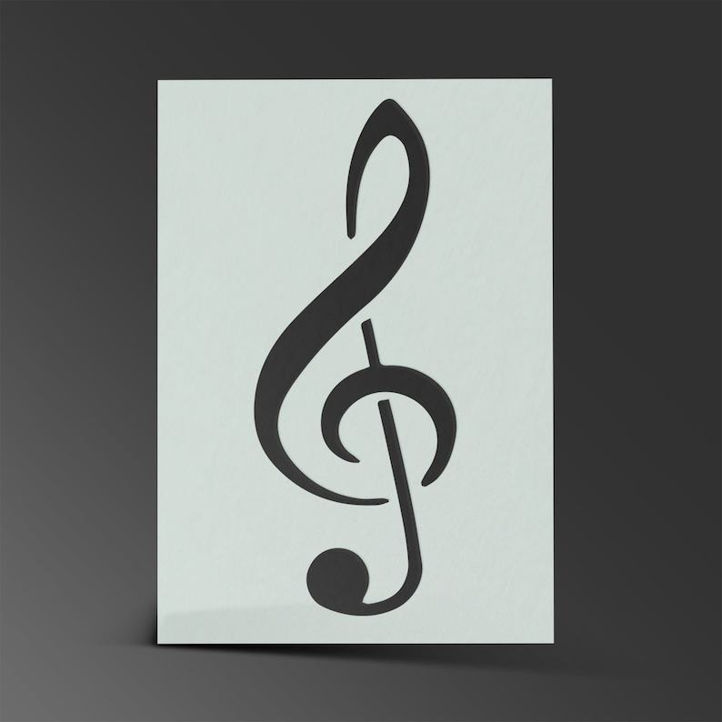 Music Note Stencil Piano Guitar Violin Mylar Sheet Painting - Etsy