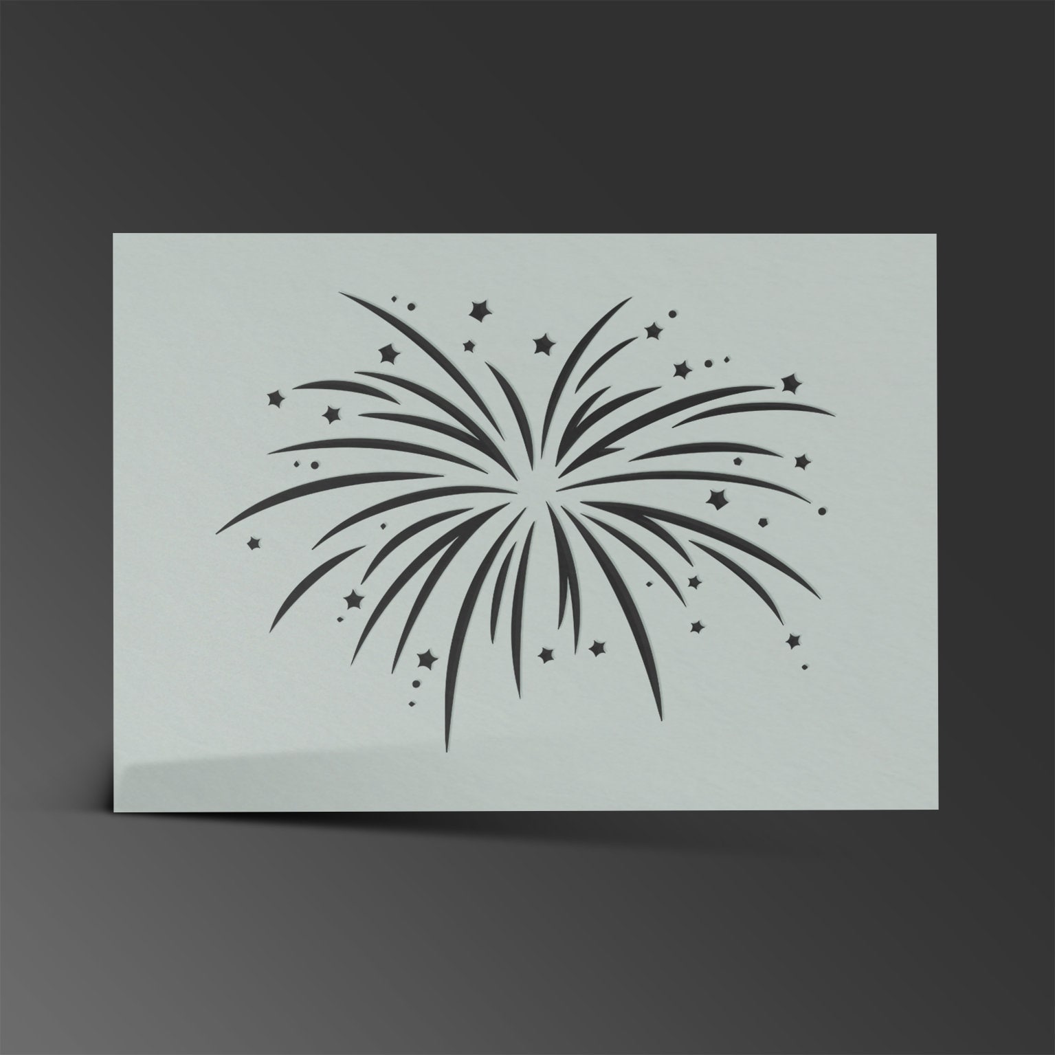 Firework Stencil Mylar Sheet Painting Wall Art Craft Airbrush - Etsy