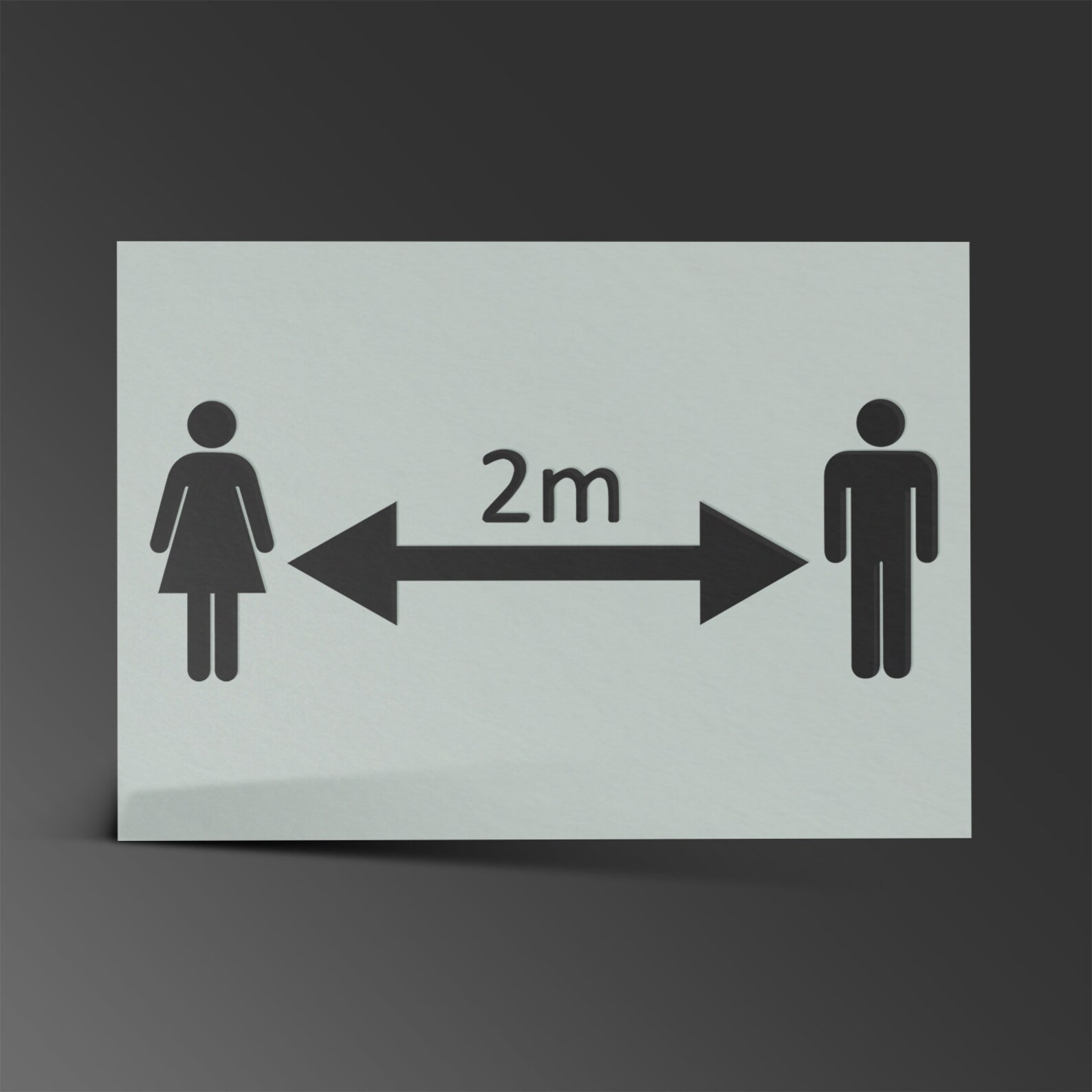 Social Distance Stencil 2 Meters Mylar Sheet Painting Wall Art | Etsy