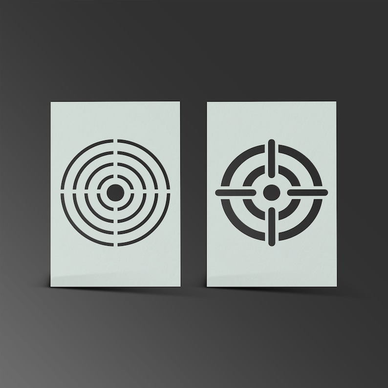 Bullseye Target Stencil Mylar Archery Shooting Sheet Painting | Etsy