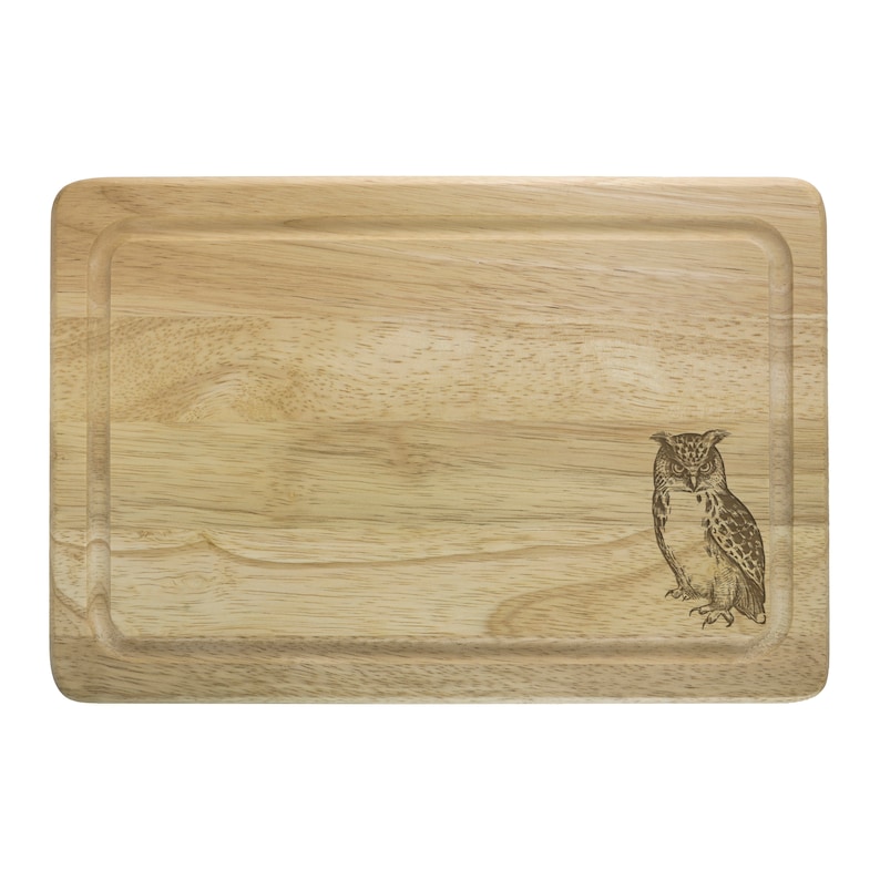 Woodland Animals Wooden Chopping Board Fox Deer Squirrel - Etsy