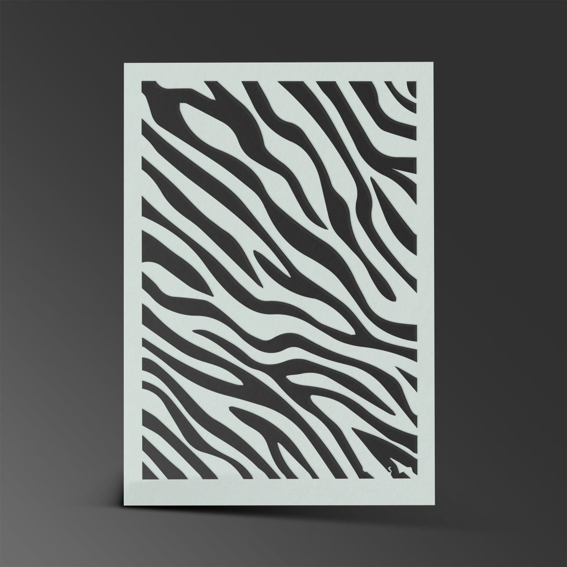 Zebra Pattern Stencil Mylar Sheet Painting Wall Art Craft - Etsy