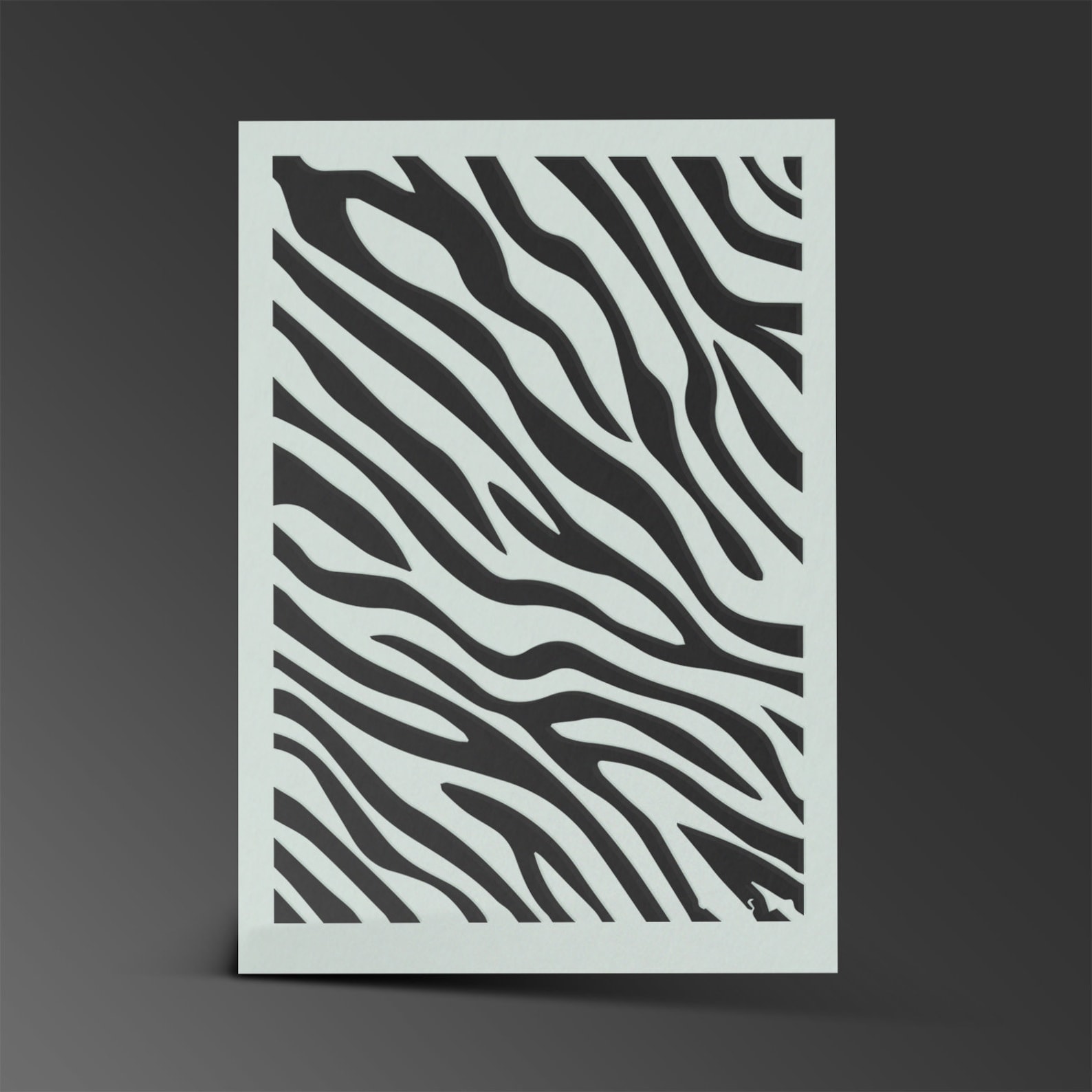 Zebra Pattern Stencil Mylar Sheet Painting Wall Art Craft - Etsy