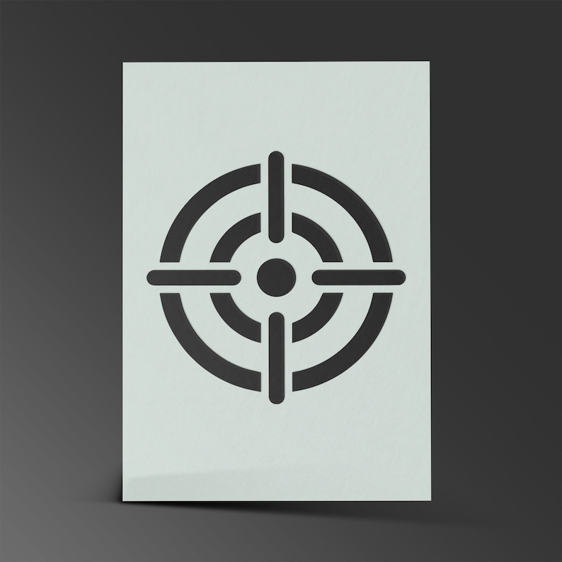 Bullseye Target Stencil Mylar Archery Shooting Sheet Painting - Etsy