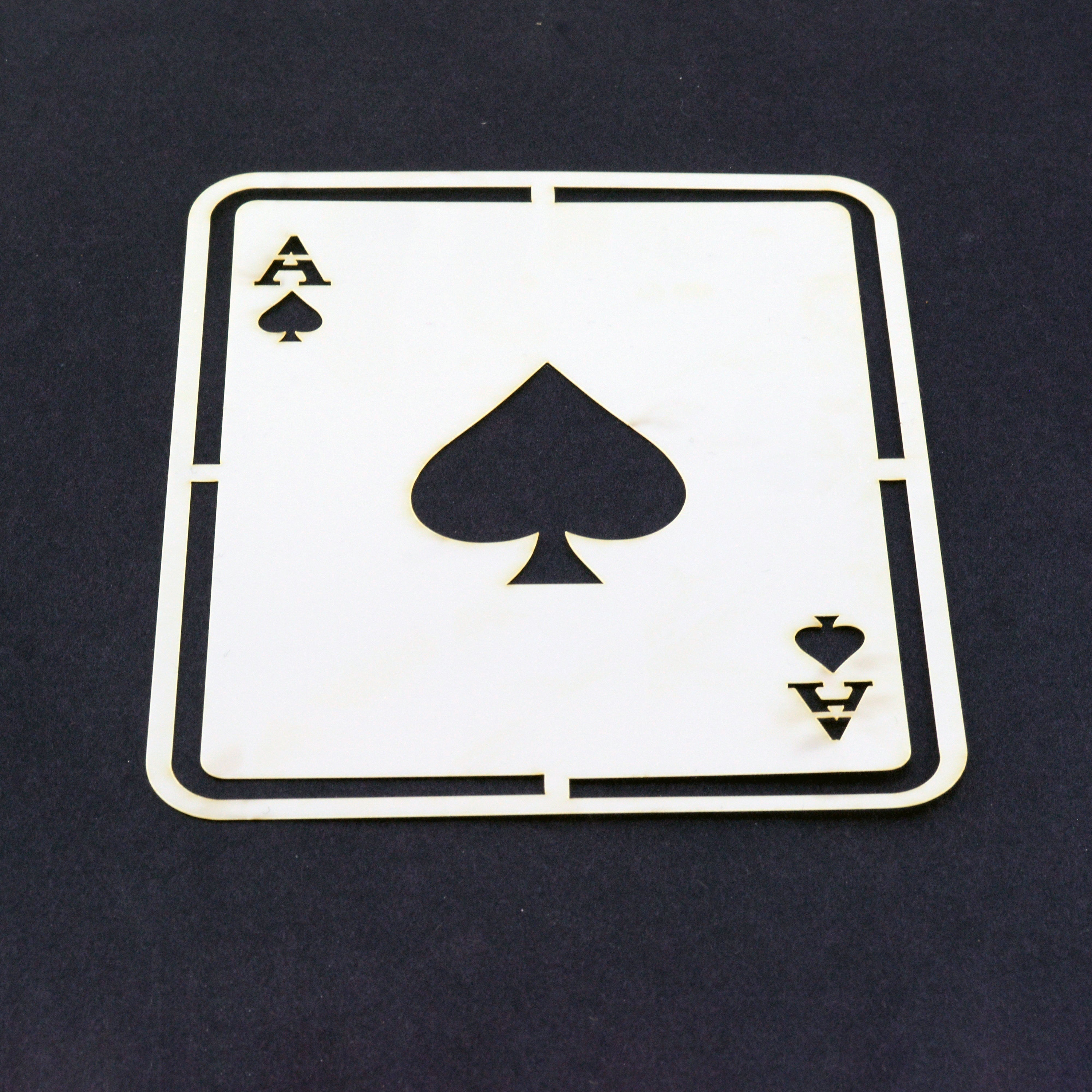 Playing Cards Aces Poker Ace of Spades Stencil Mylar Sheet Painting ...