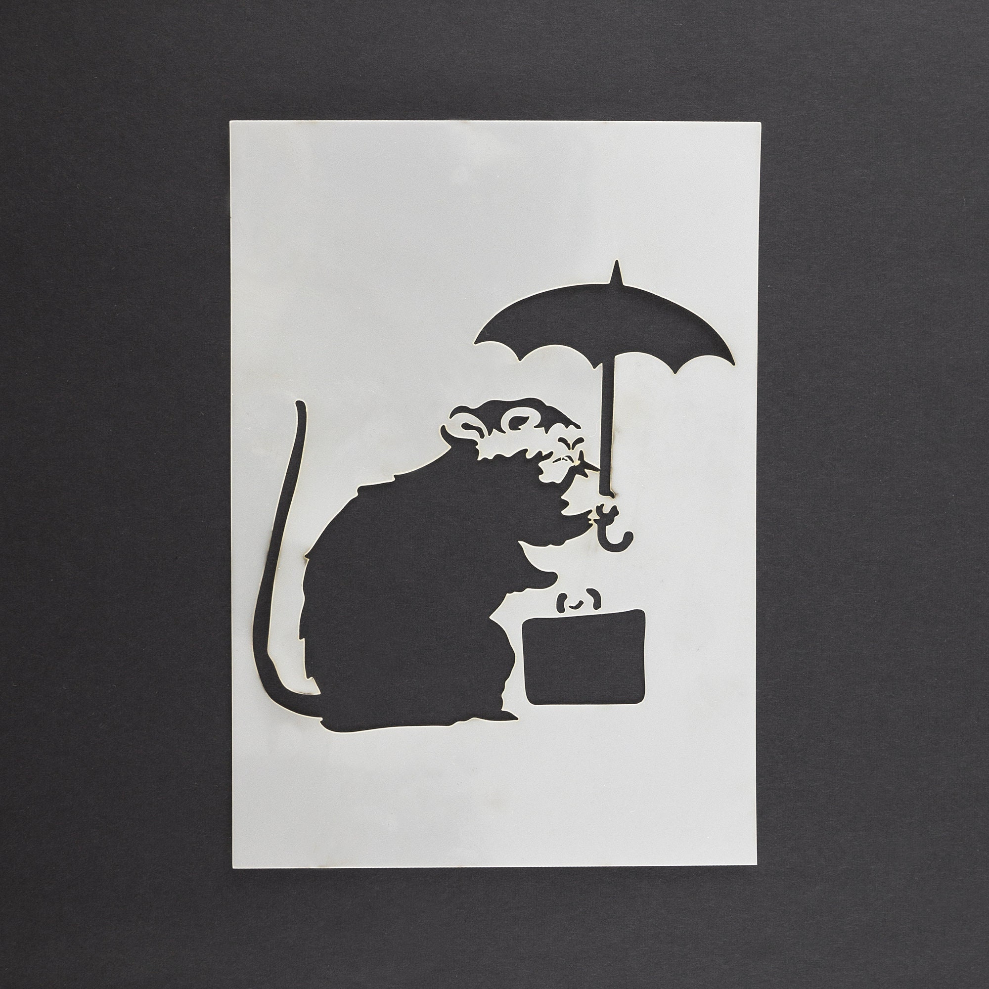 Banksy Rat Stencil Mylar Sheet Painting Wall Art Craft | Etsy