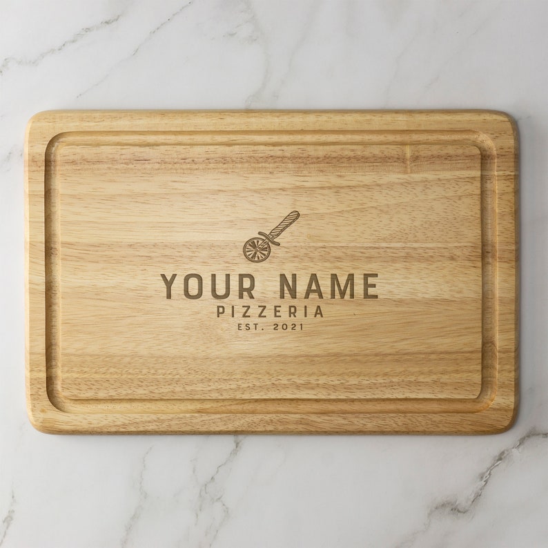 Personalised Pizza Board Pizzeria Engraved Wooden Chopping | Etsy