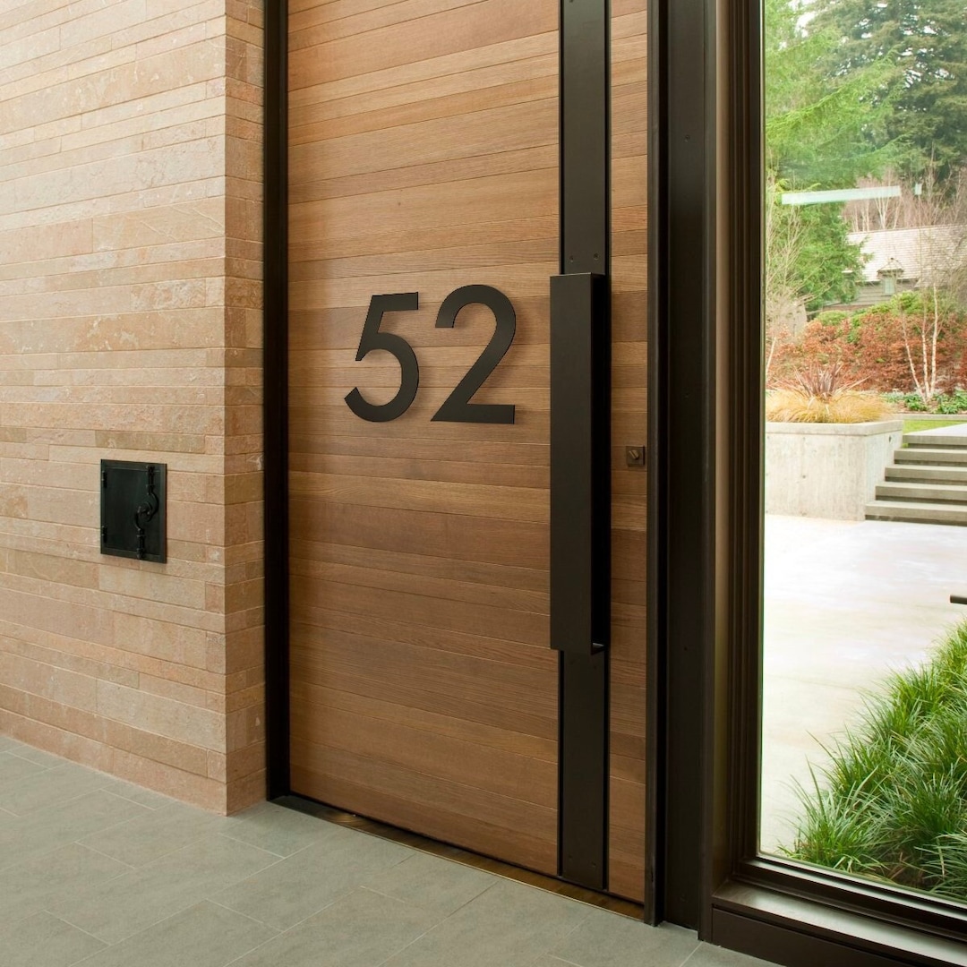 Modern House Numbers Address Signage - Matt & Gloss Finishes - Multiple ...