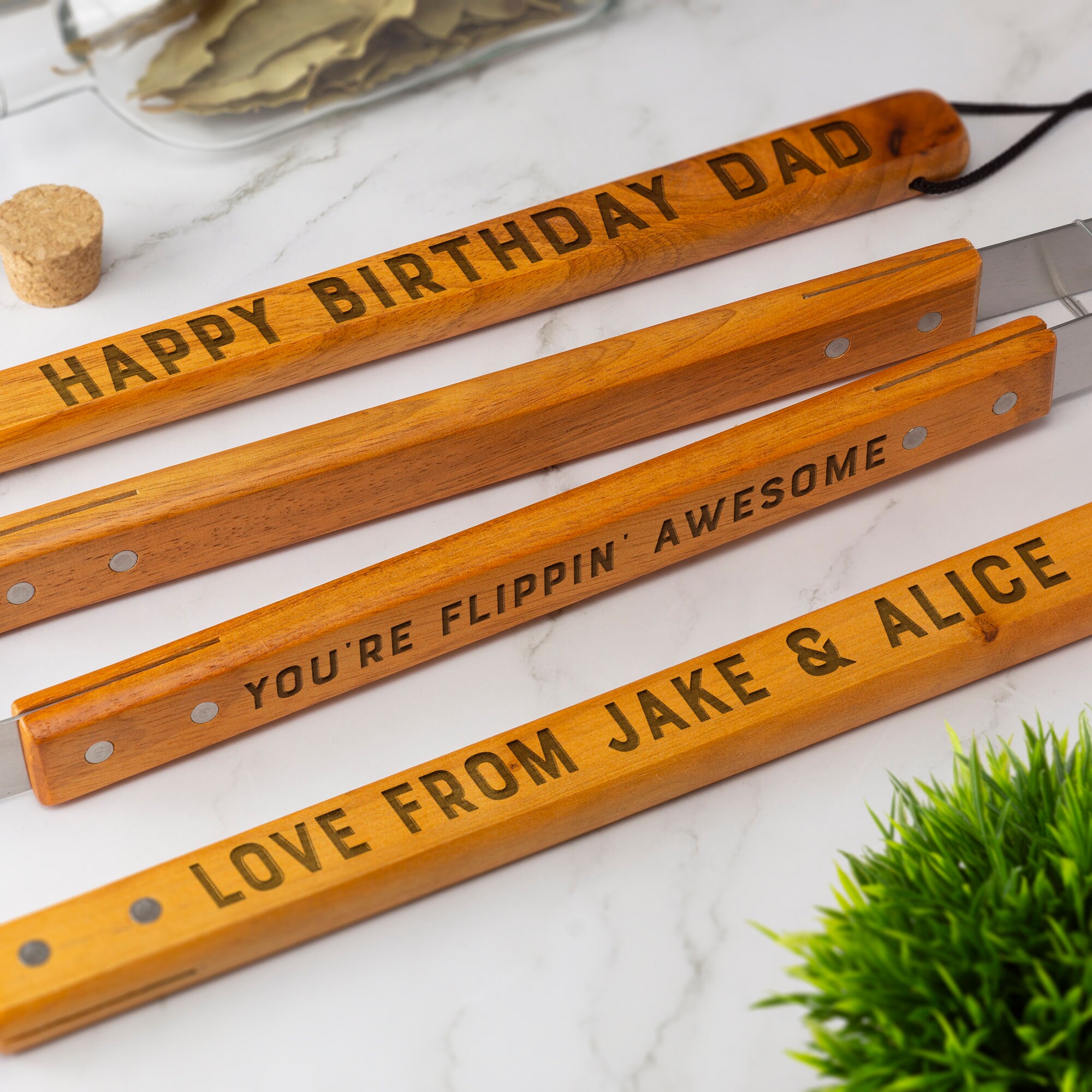 Personalised Barbeque BBQ Set Custom Engraved Tools Utensils - Etsy UK