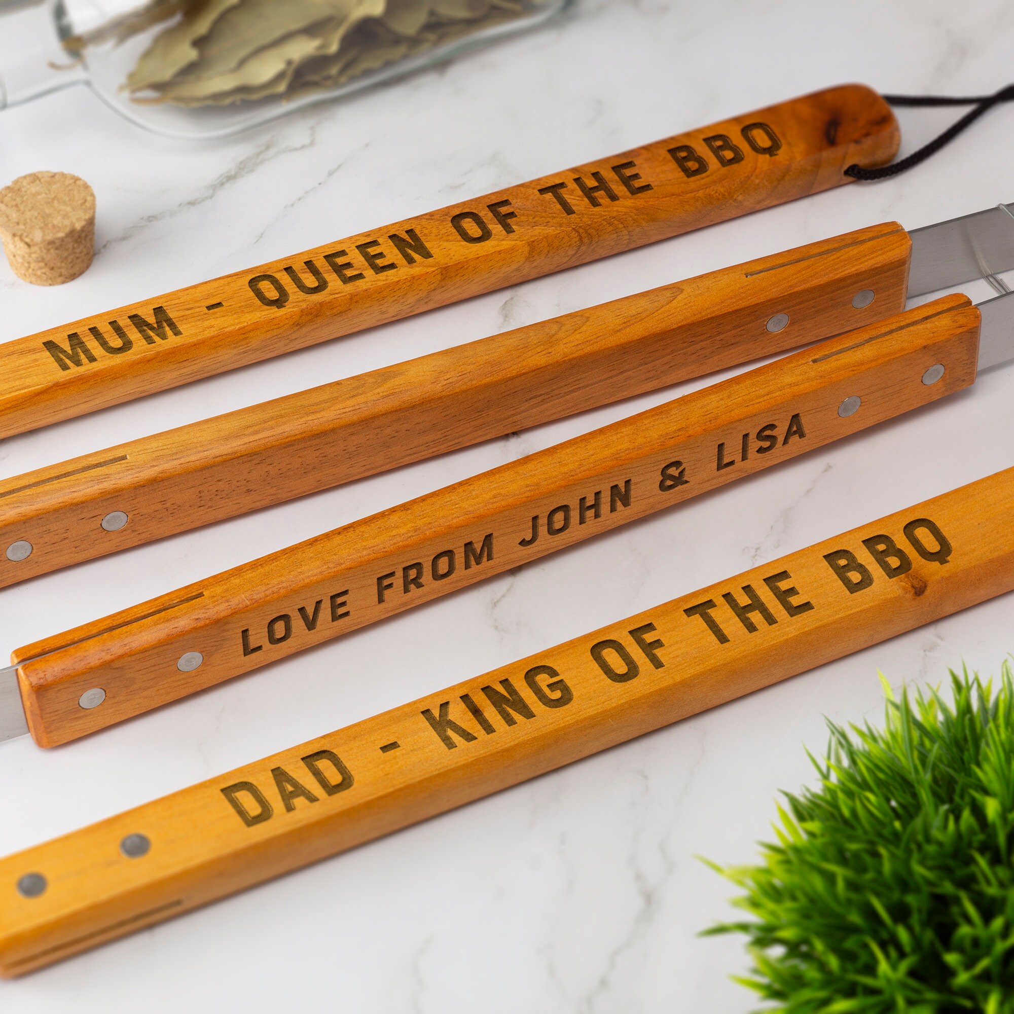 Personalised Barbeque BBQ Set Custom Engraved Tools Utensils | Etsy UK