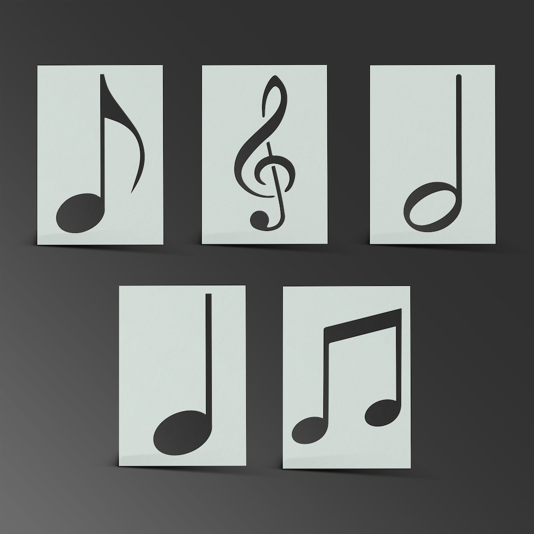 Music Note Stencil Piano Guitar Violin Mylar Sheet Painting Wall Art ...