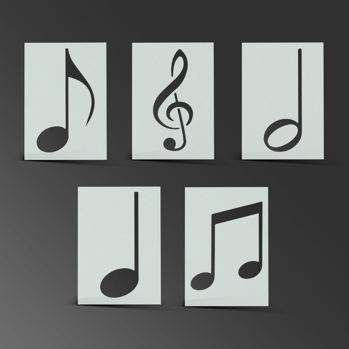 Music Note Stencil Piano Guitar Violin Mylar Sheet Painting - Etsy