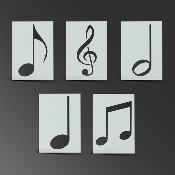 Music Note Stencil - Etsy