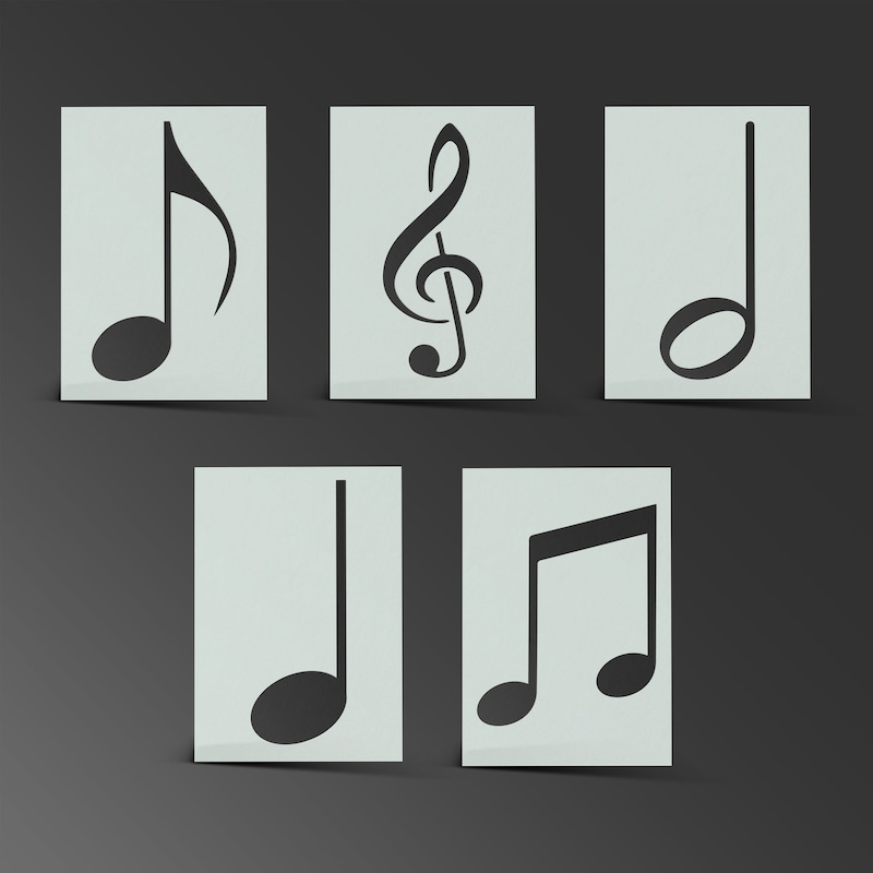 Music Note Stencil - Etsy