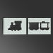 Train Stencil Mylar Steam Engine Sheet Painting Wall Art Craft Airbrush ...