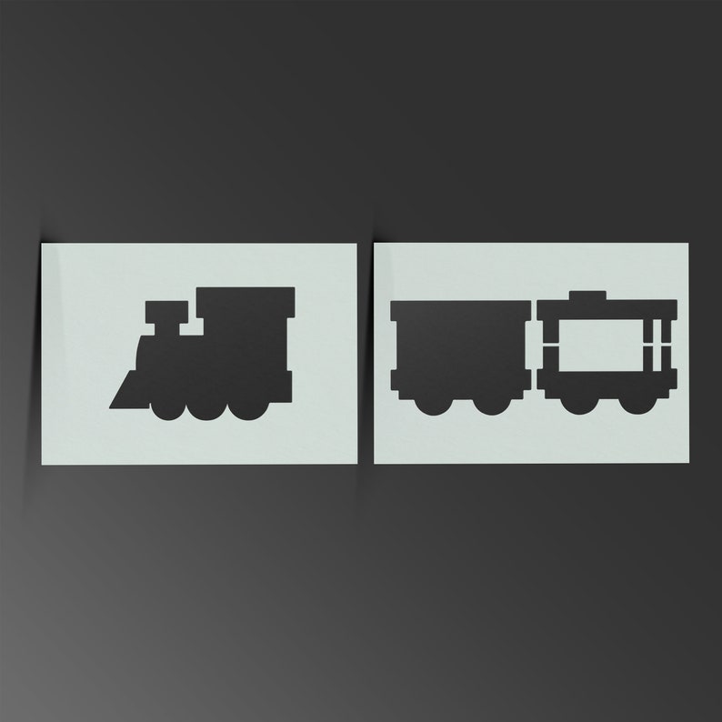 Train Stencil Mylar Steam Engine Sheet Painting Wall Art Craft | Etsy