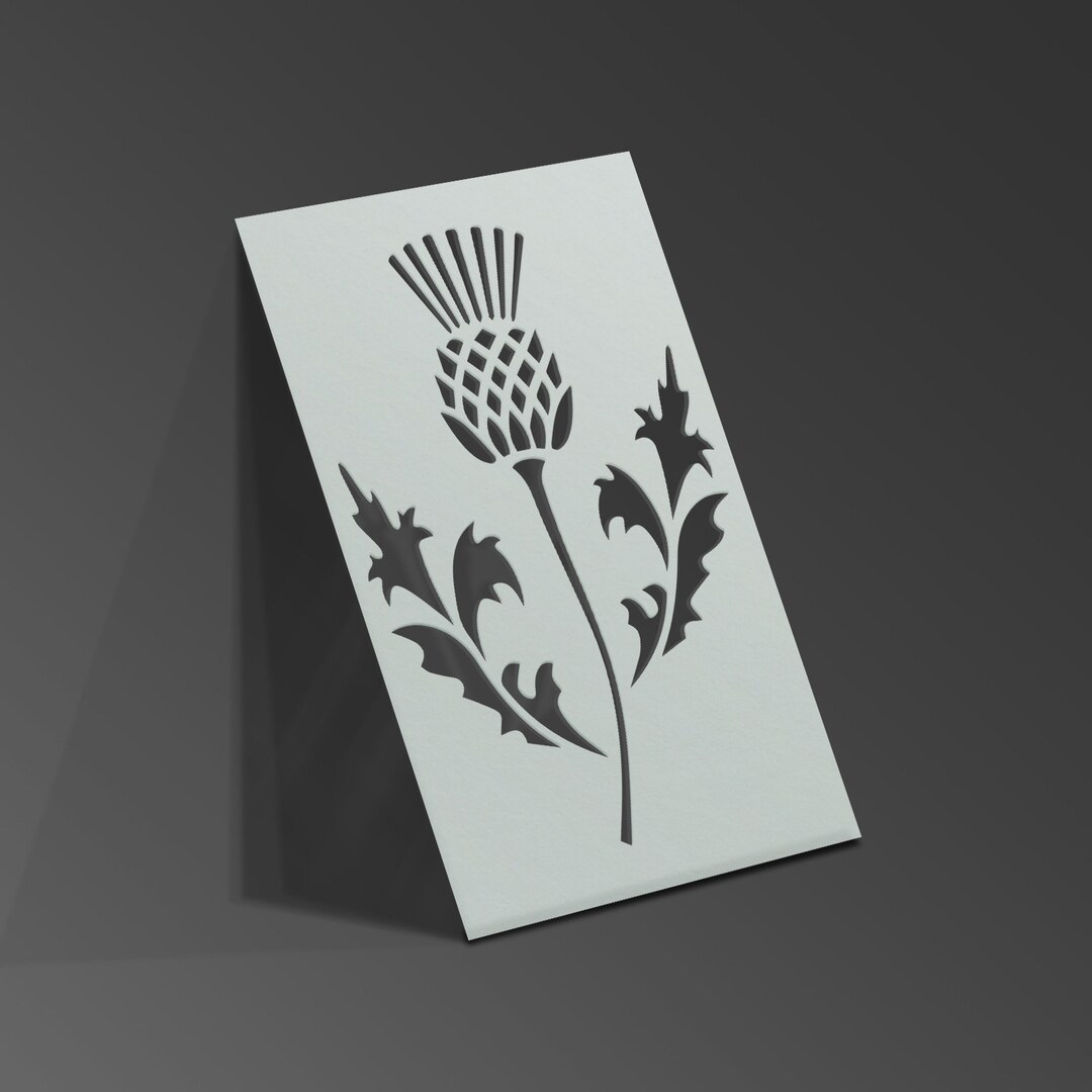 Thistle Stencil Scotland Scottish Mylar Sheet Painting Wall Art Craft ...