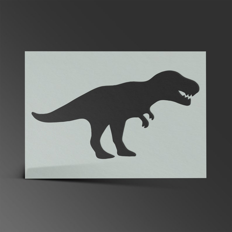 Dinosaur Stencil Mylar Sheet Trex Jurassic Painting Wall Art Craft ...