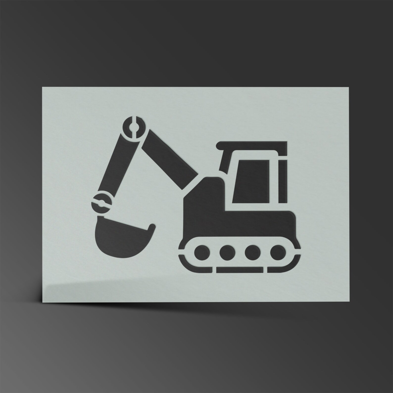 Digger Excavator Stencil Mylar Sheet Painting Wall Art Craft - Etsy