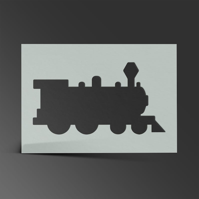 Train Stencil Mylar Steam Engine Sheet Painting Wall Art Craft | Etsy