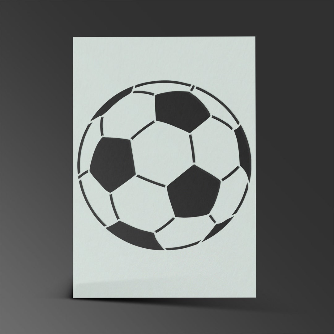Football Soccer Stencil Mylar Sheet Painting Wall Art Craft Airbrush ...