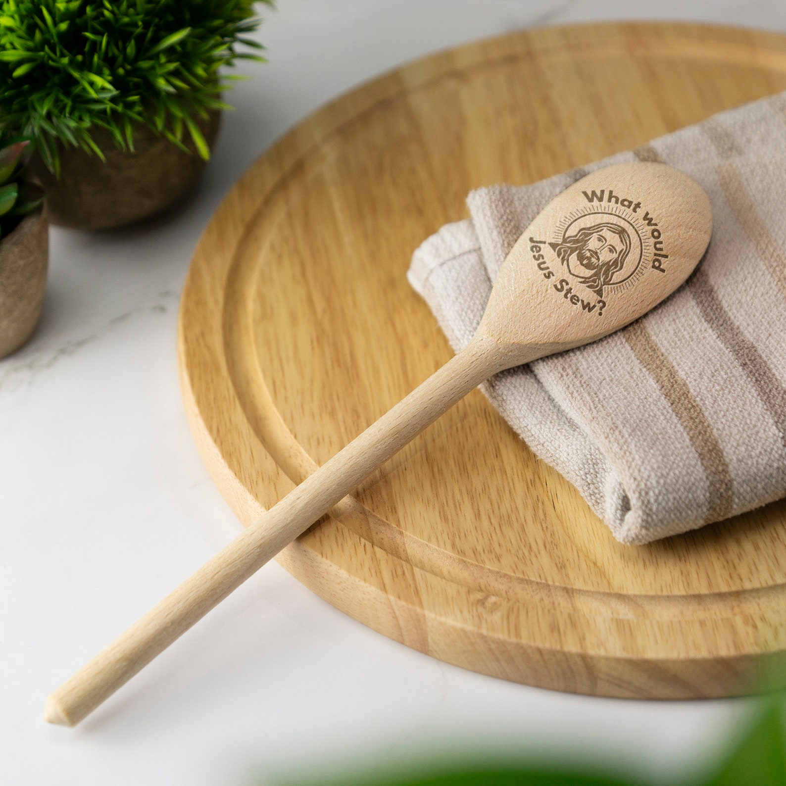 What Would Jesus Stew Wooden Spoon Baking Baker Chef Star Baker Funny ...