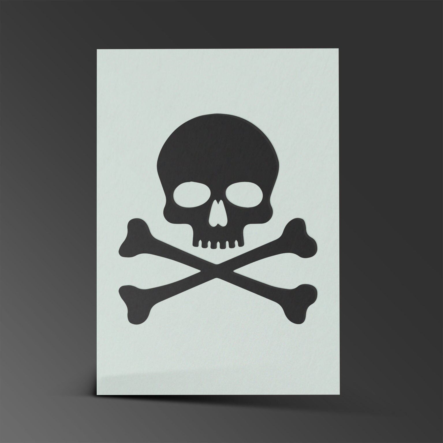 Skull & Bones Stencil Mylar Pirate Sheet Painting Wall Art - Etsy